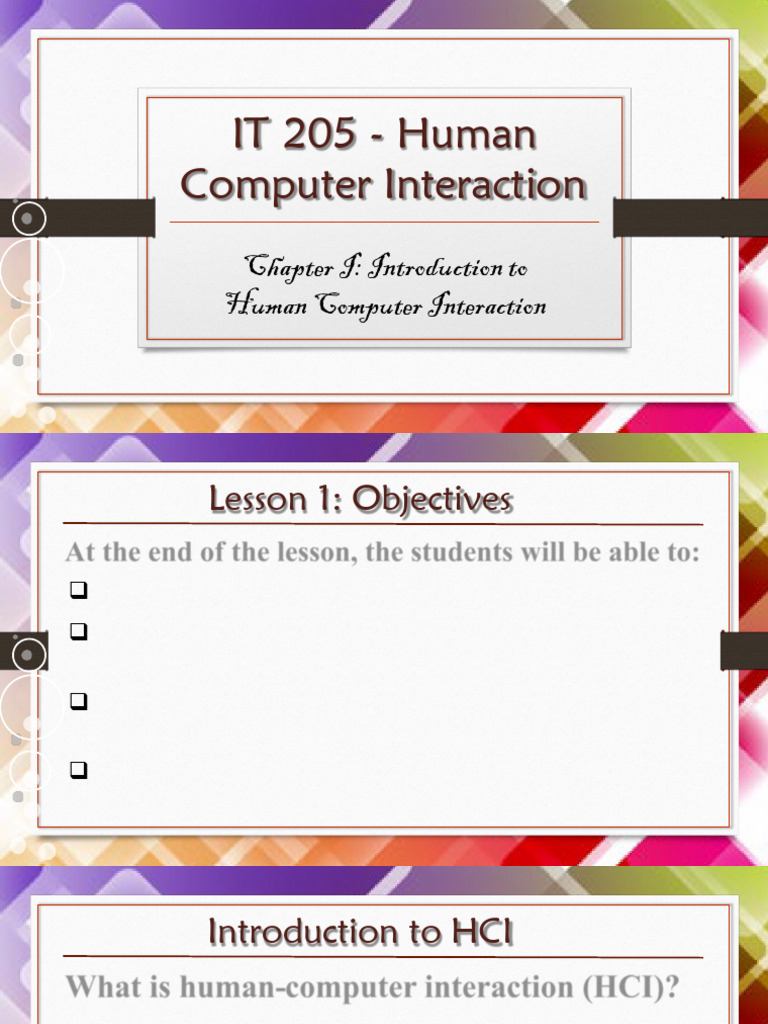 Introduction Human and Computer Interaction | PDF | Human–Computer ...
