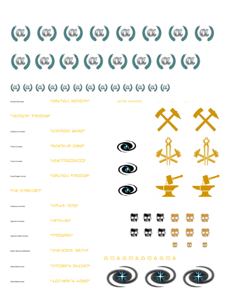 Starship Names and Classifications List | PDF
