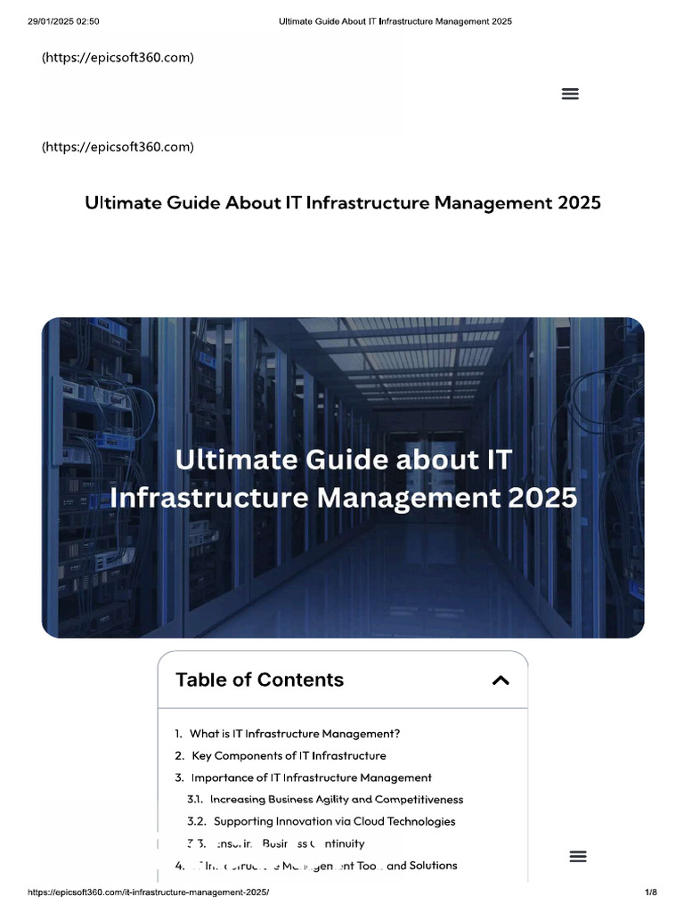 IT Infra Management | PDF