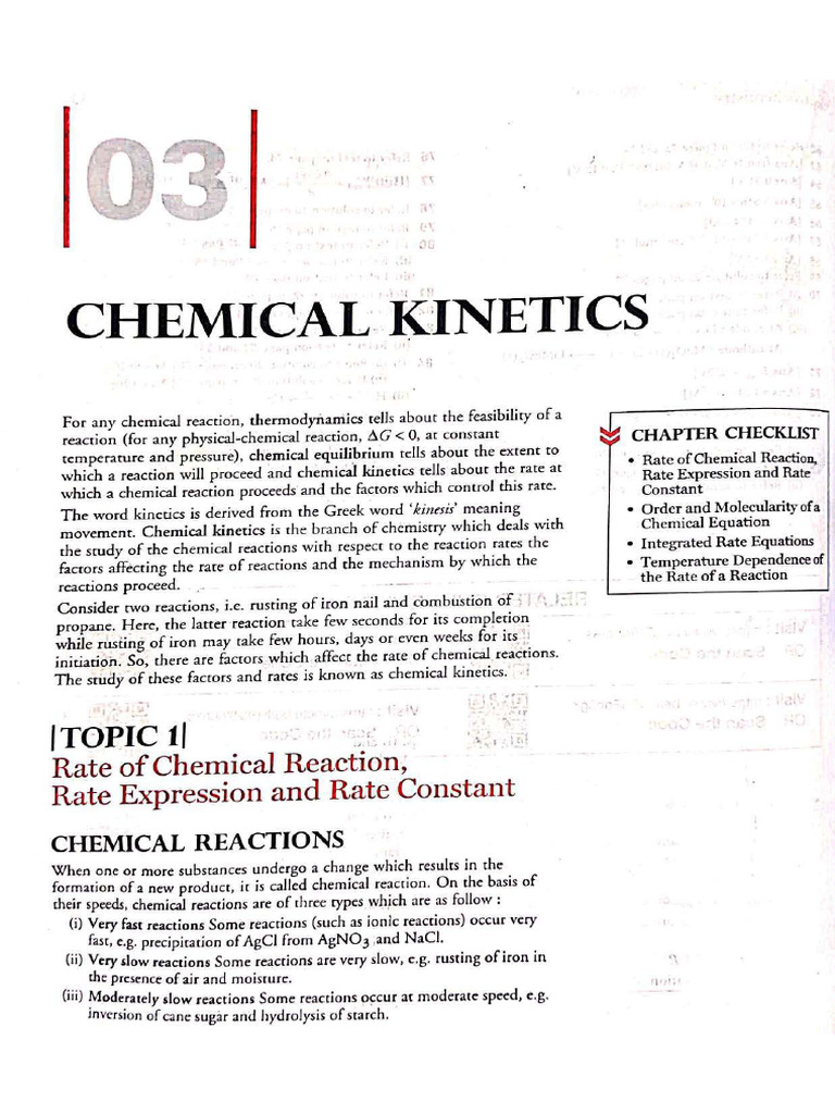 Chemical Kinetics | PDF