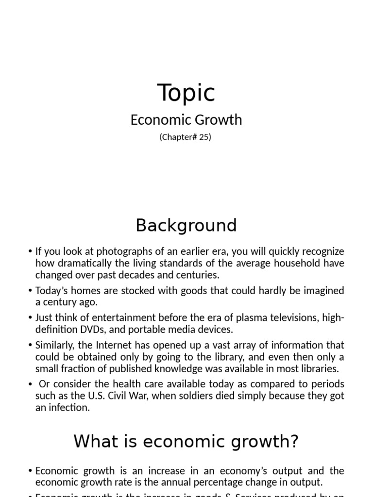 Understanding Economic Growth Factors | PDF | Economic Growth | Factors ...