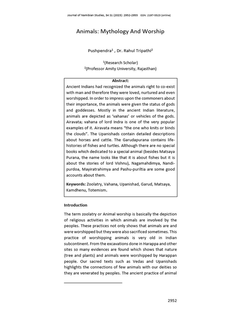 Animal Mythology RP | PDF | Deities | Shiva