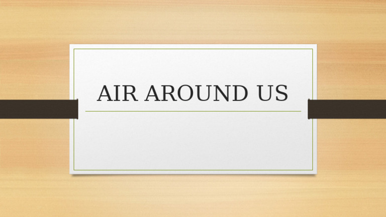 Air Around Us | PDF