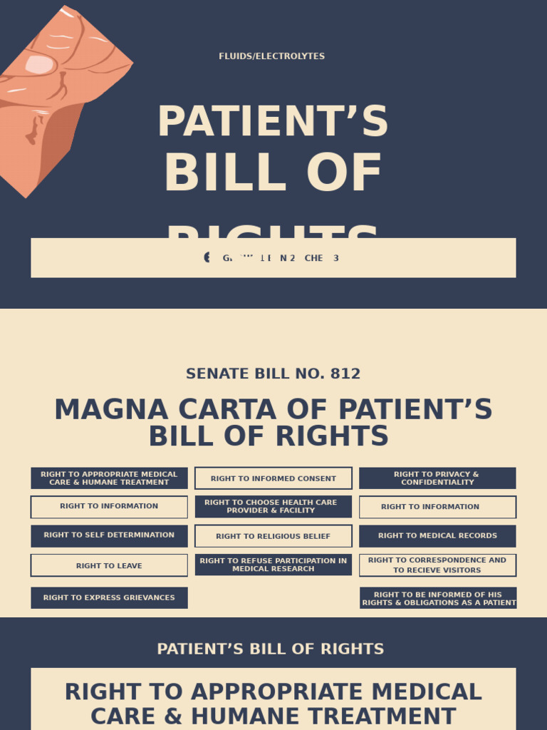Patients Bill of Rights | PDF | Patient | Health Care