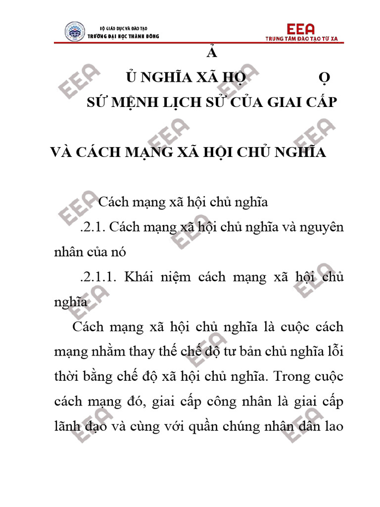 Chu Nghia Xa Hoi Khoa Hoc Bai 1 P2 | PDF