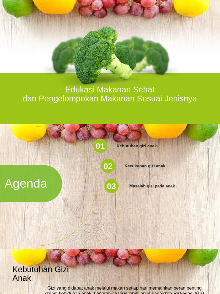 Kebutuhan Gizi Seimbang Anak Usia Sekolah | PDF