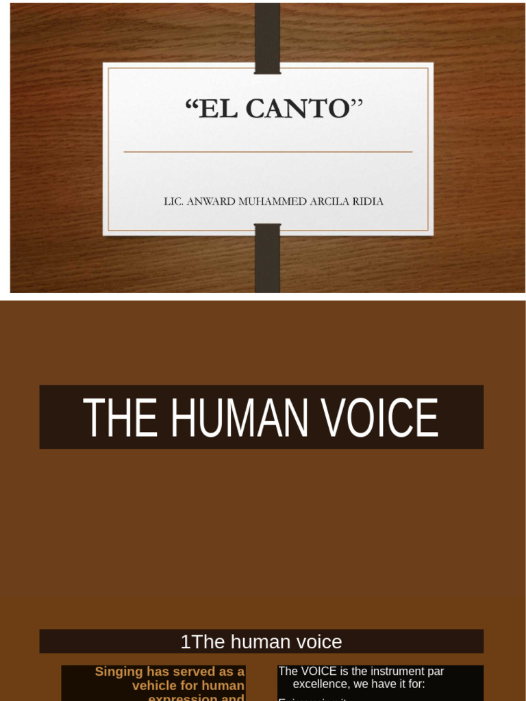 Slide The Song Pdf Singing Human Voice