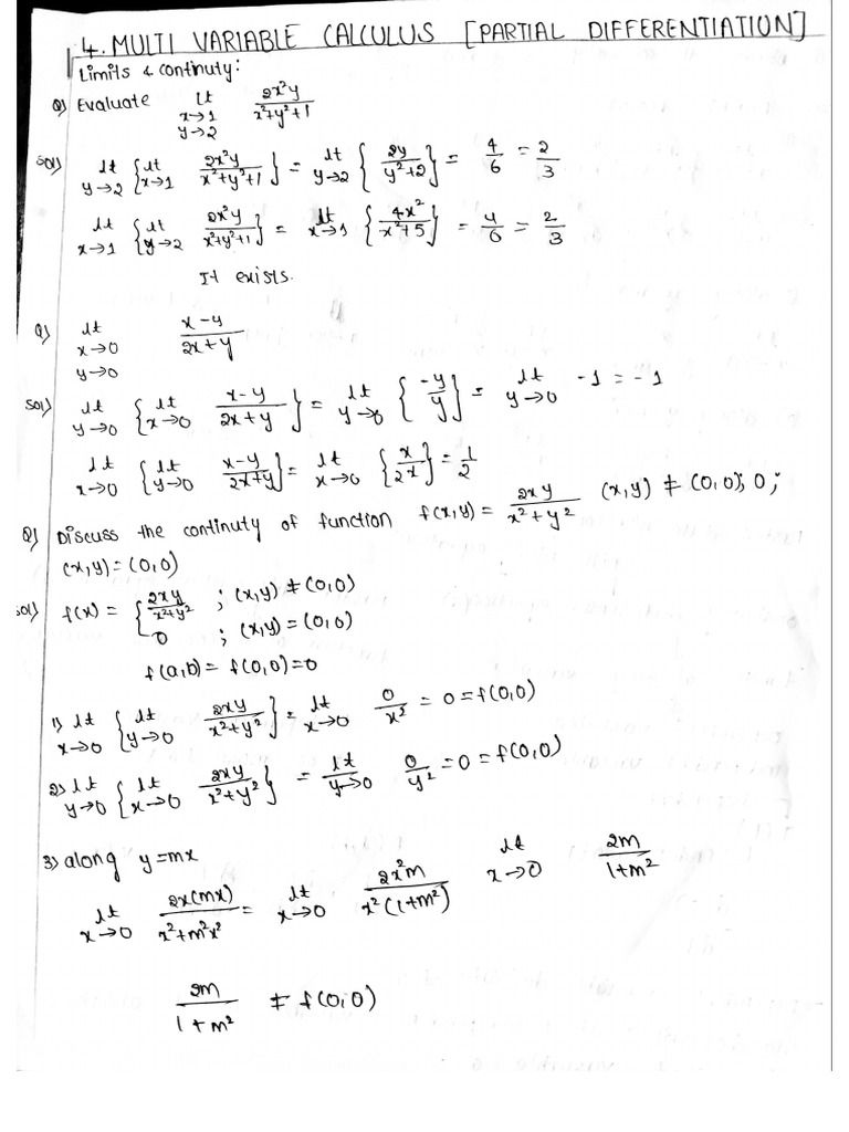 Unit 4 - Multivariable Calculus | PDF | Image Scanner | Application Software