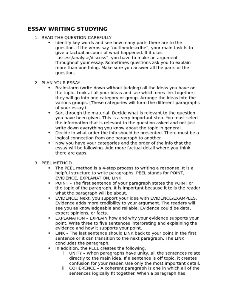 Essay Writing Studying Eng | PDF | Essays | Argument