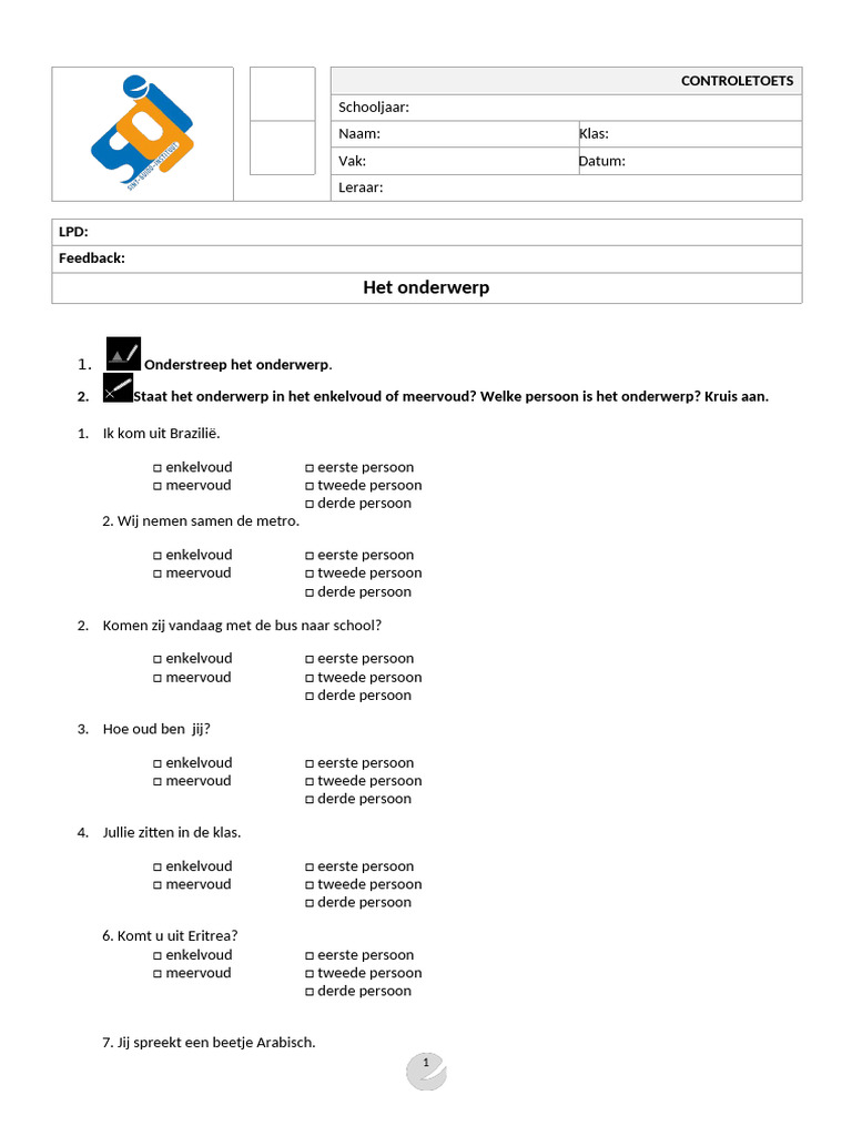 1.7 Het Onderwerp v2 | PDF