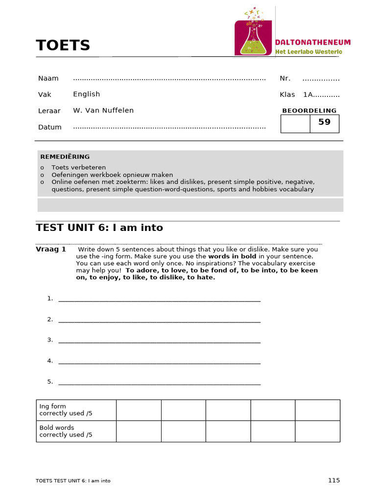 1A Unit 6 I am into | PDF | Languages | Foreign Language Studies