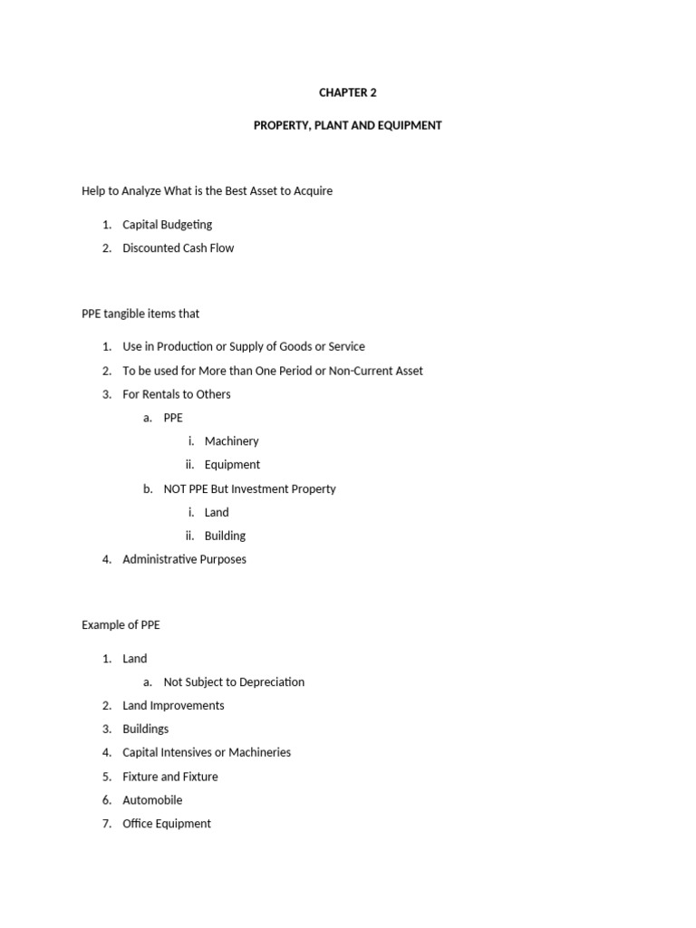 Ppe Pdf Depreciation Value Added Tax
