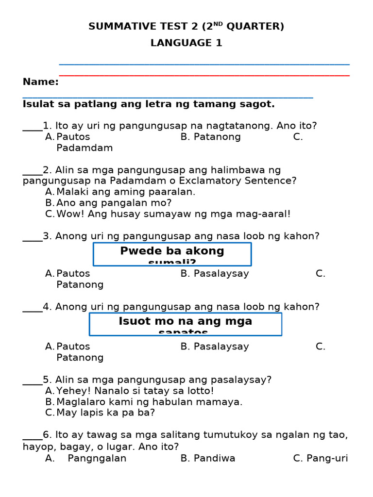 Language Wt-Summary | PDF