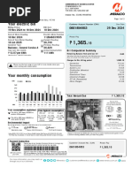 Sample MERALCO Electricity Bill | PDF