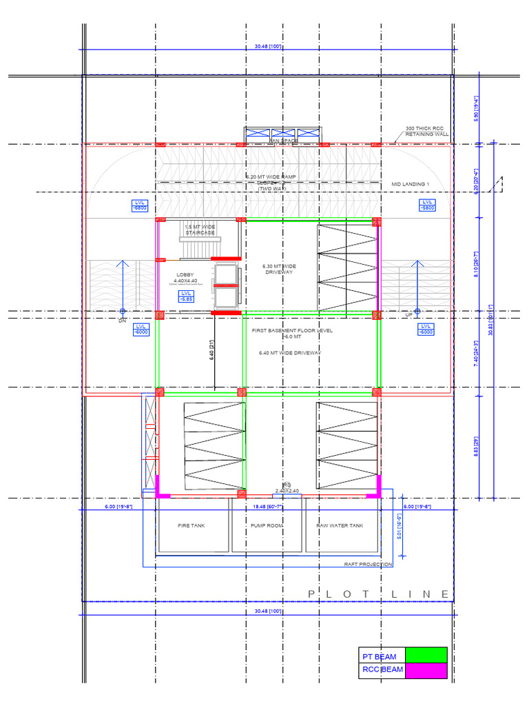 Bhamori Commercial - PT Beam Layout Updated | PDF