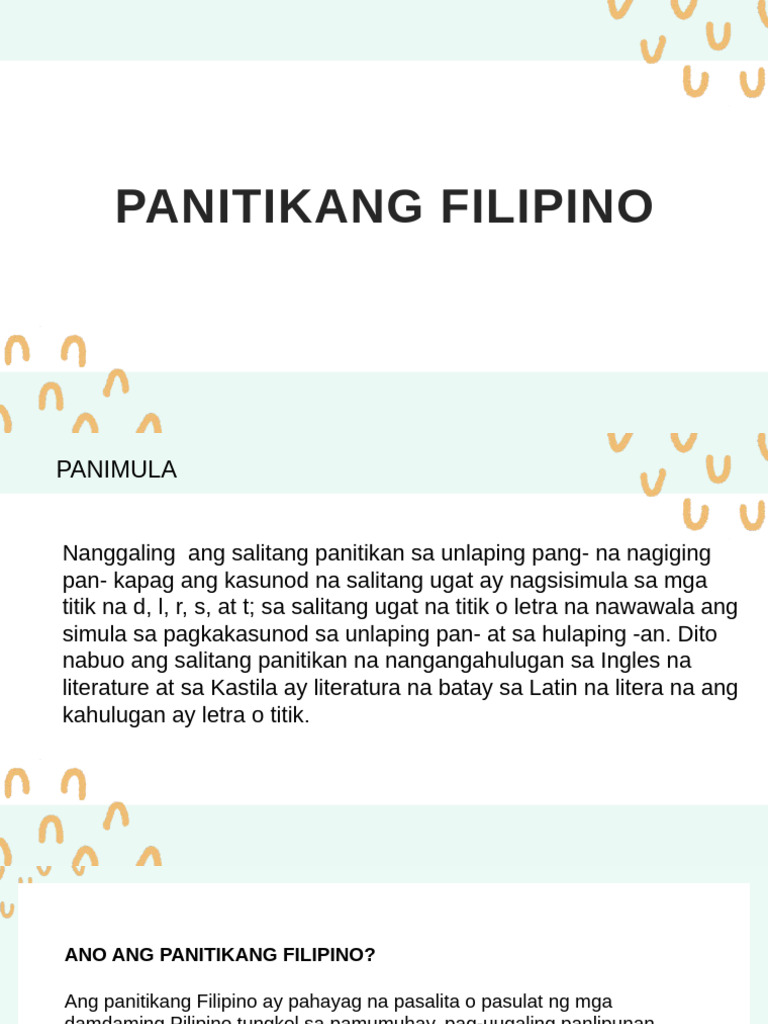 Panitikan. Fil | PDF
