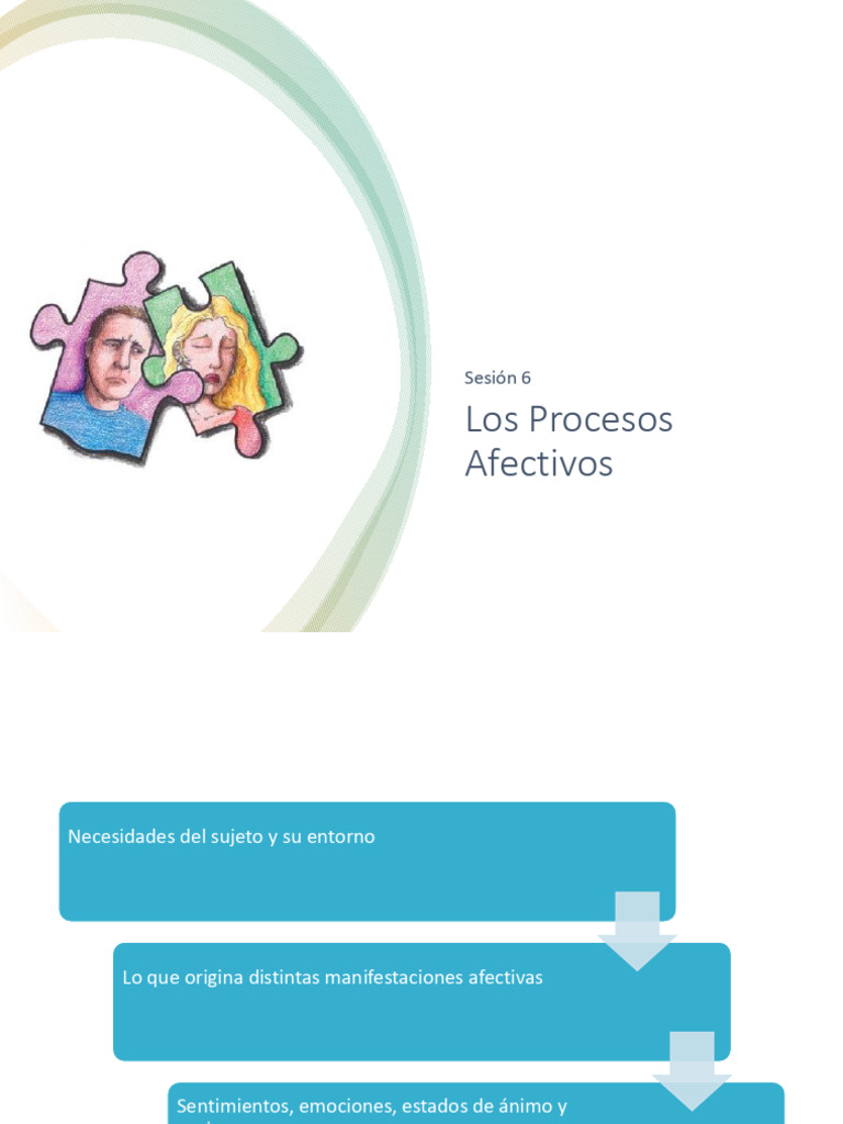 Los Procesos Afectivos | PDF | Las emociones | Teoría de apego