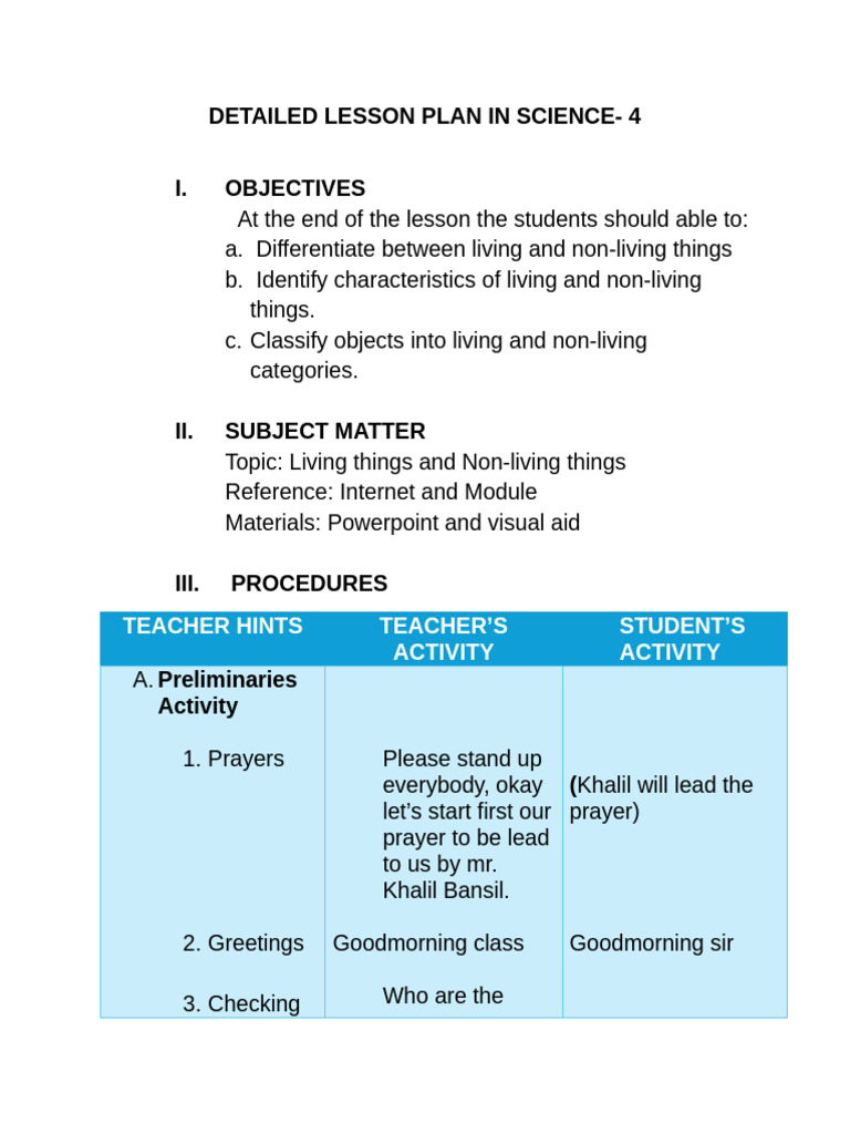 PROF-ED-4-LESSON-PLAN | PDF | Matter | Learning