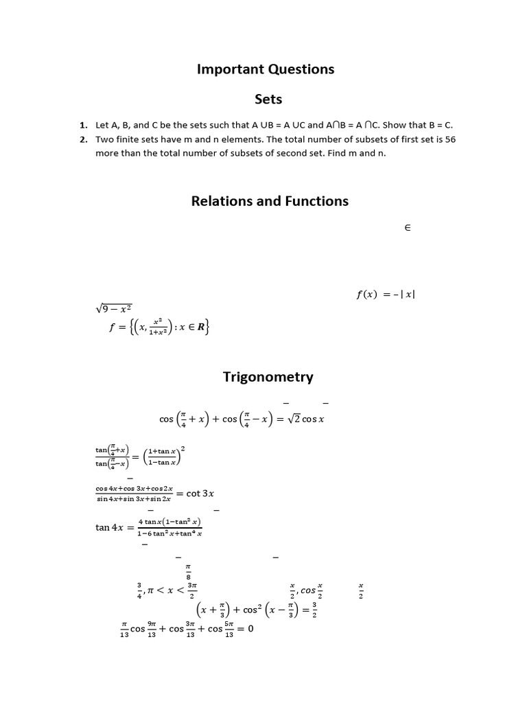 Important Math Problems and Solutions | PDF | Variance | Standard Deviation