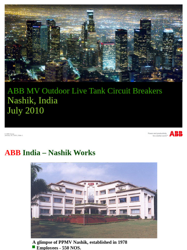ABB MV Outdoor Circuit Breakers Overview | PDF | Capacitor | Power ...