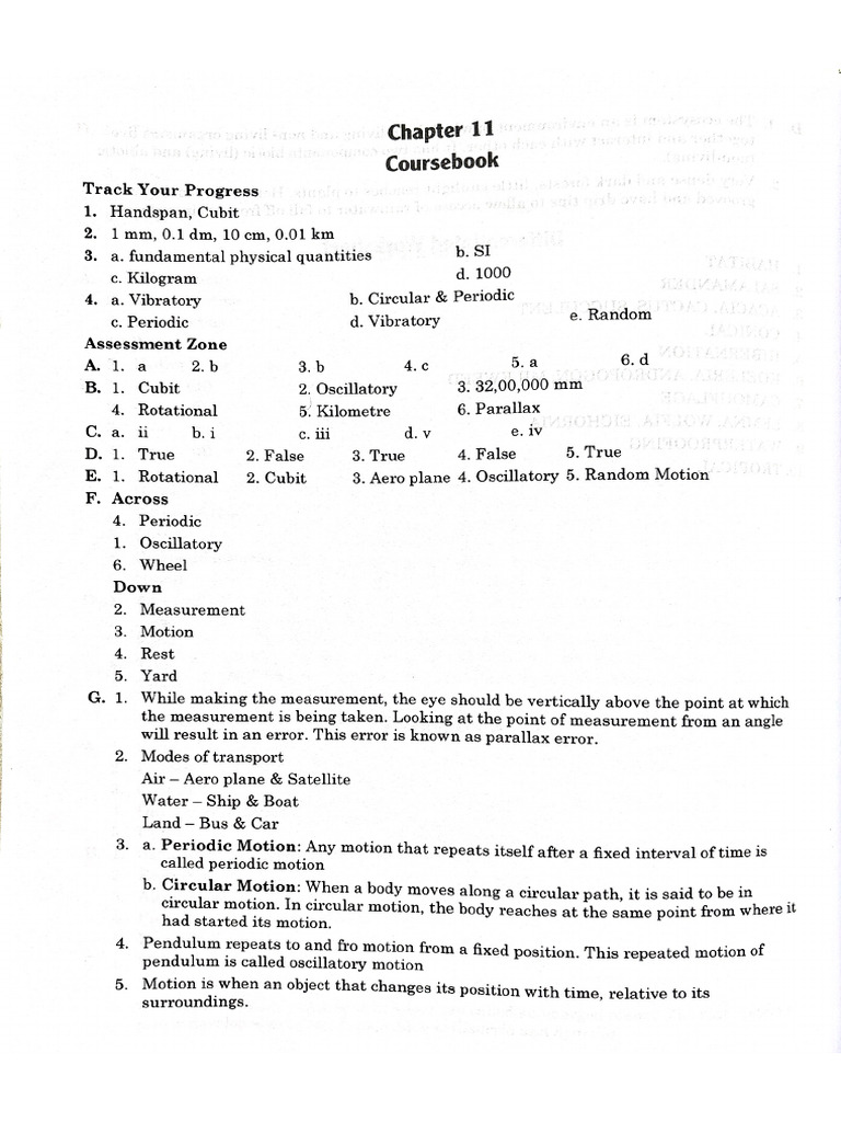 Ch-11. Measurement and Motion. | PDF