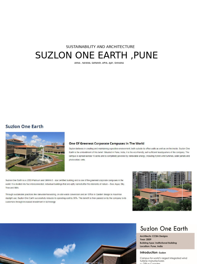 Suzlon One Earth | PDF