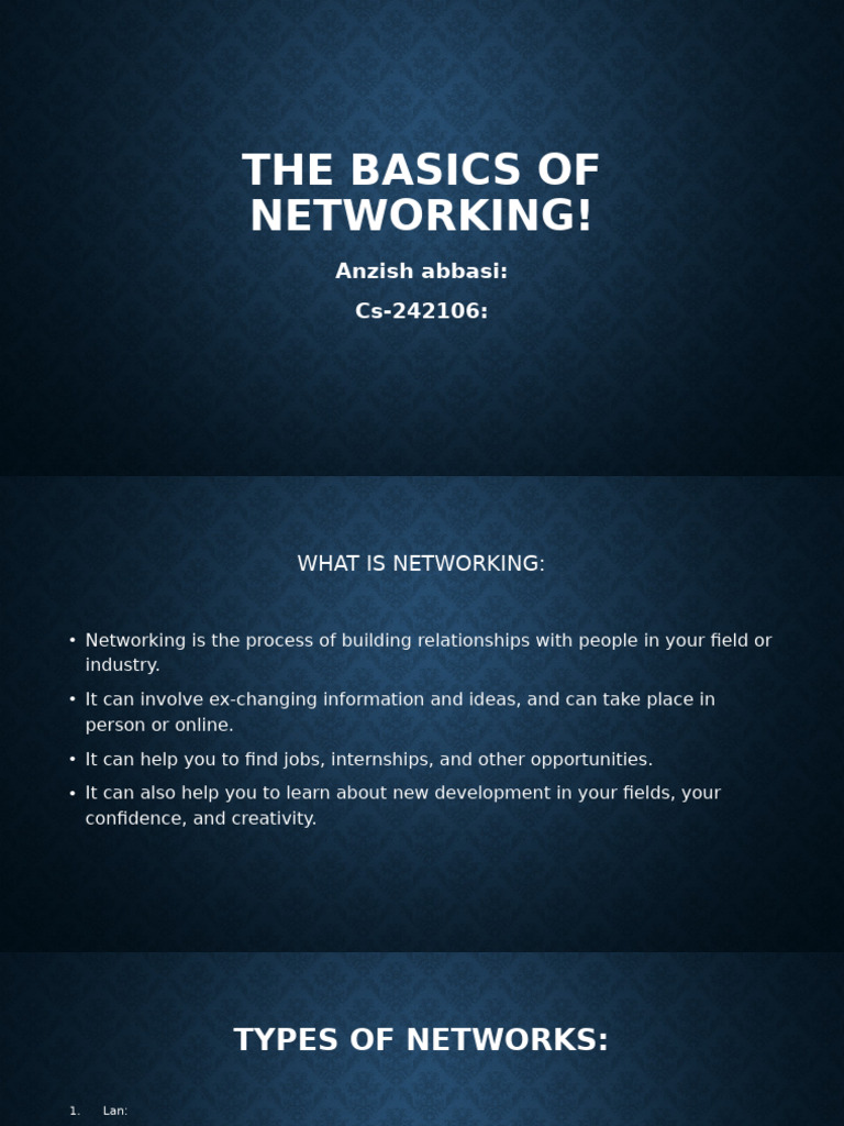 Networking Basics 1 | PDF