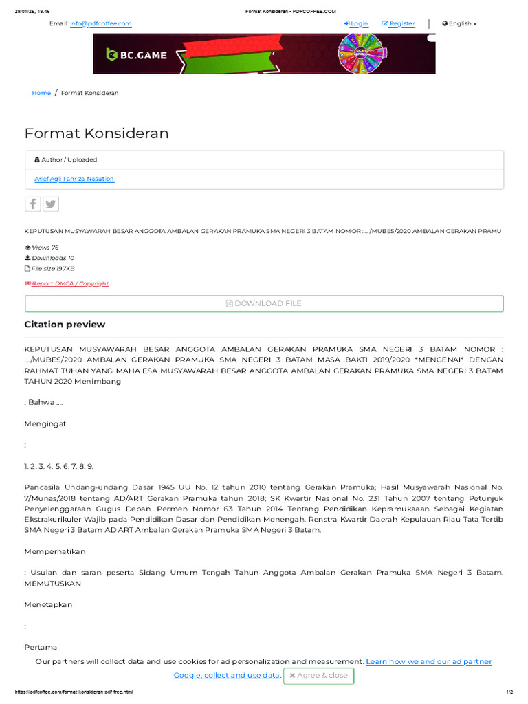 Format Konsideran | PDF