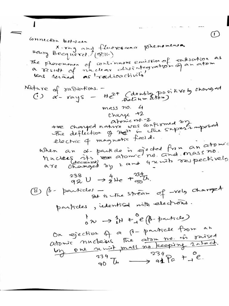 Radioactivity Notes ...M Ali Sir | PDF