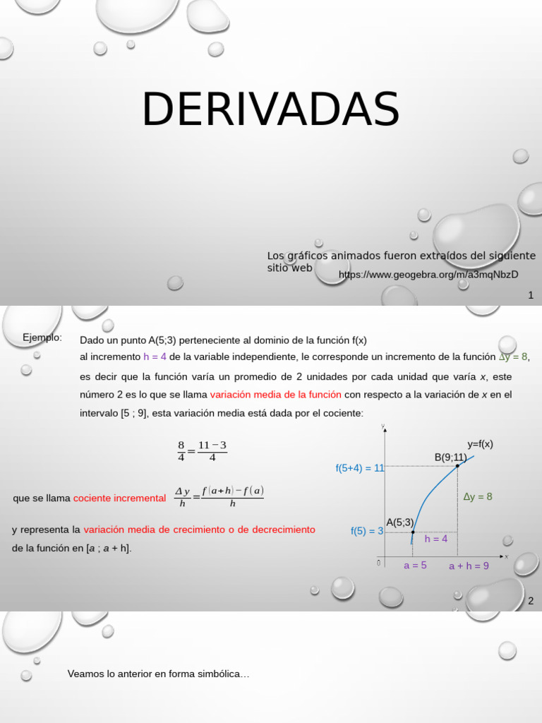 Conceptos Clave de Derivadas en Matemáticas | PDF | Derivado | Función ...