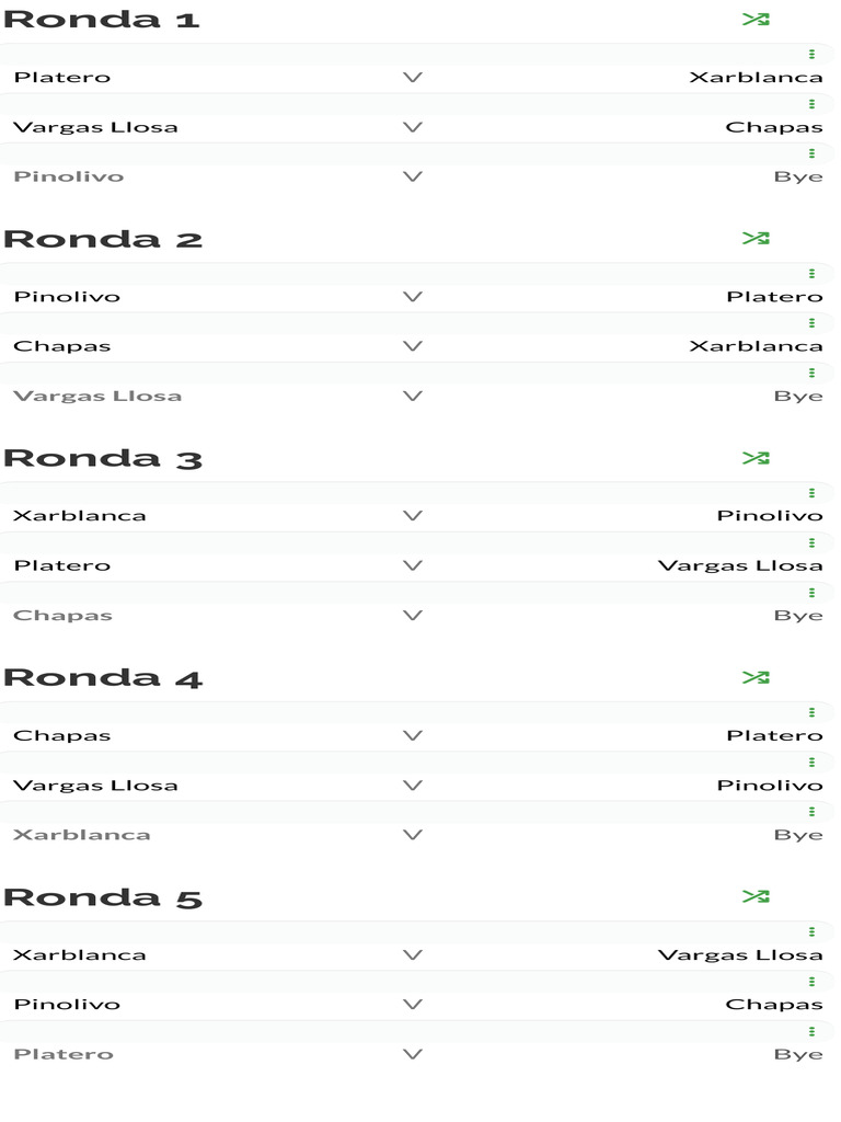 Schedule Maker LITE Nueva Liga Nueva Temporada LeagueLobster | PDF