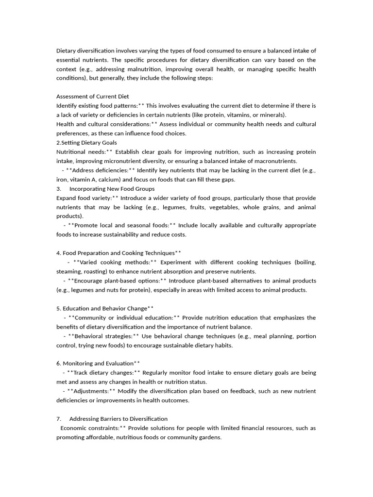 assignment | PDF | Nutrients | Diet (Nutrition)