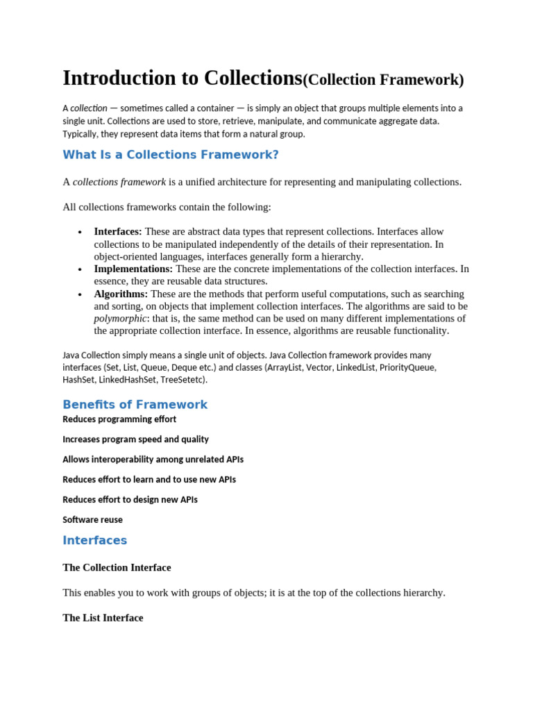 24 Collections Framework And Generics Pdf Parameter Computer Programming Method