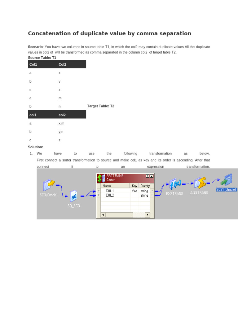 Concatenation of Duplicate Value by Comma Separation | PDF