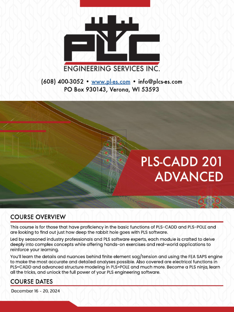 PLS-CADD 201 Advanced | PDF