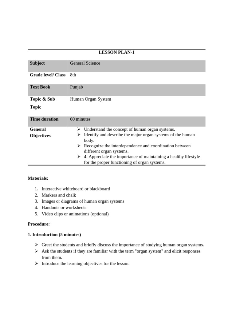 LESSON PLAN 10 | PDF | Sound | Water