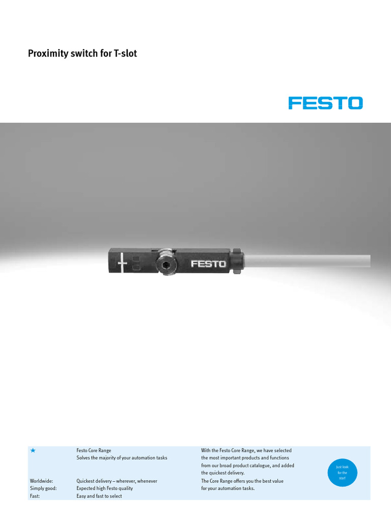 (FESTO) Proximity Switch For T-Slot | PDF | Corrosion | Bipolar ...