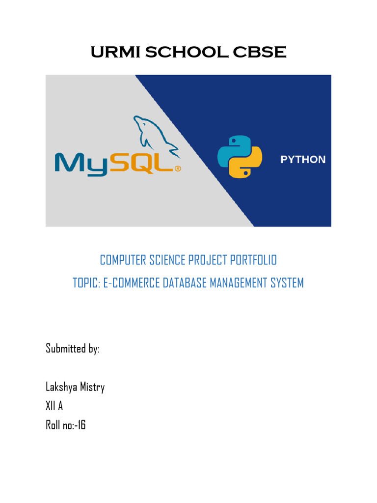 E-Commerce Database Management Project | PDF | Databases | My Sql