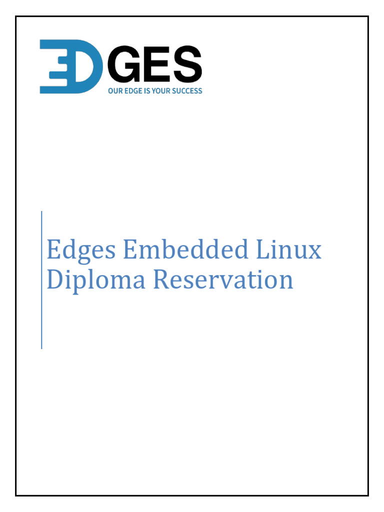 Edges Embedded Linux Diploma 4 Reservation | PDF | C++ | Linux