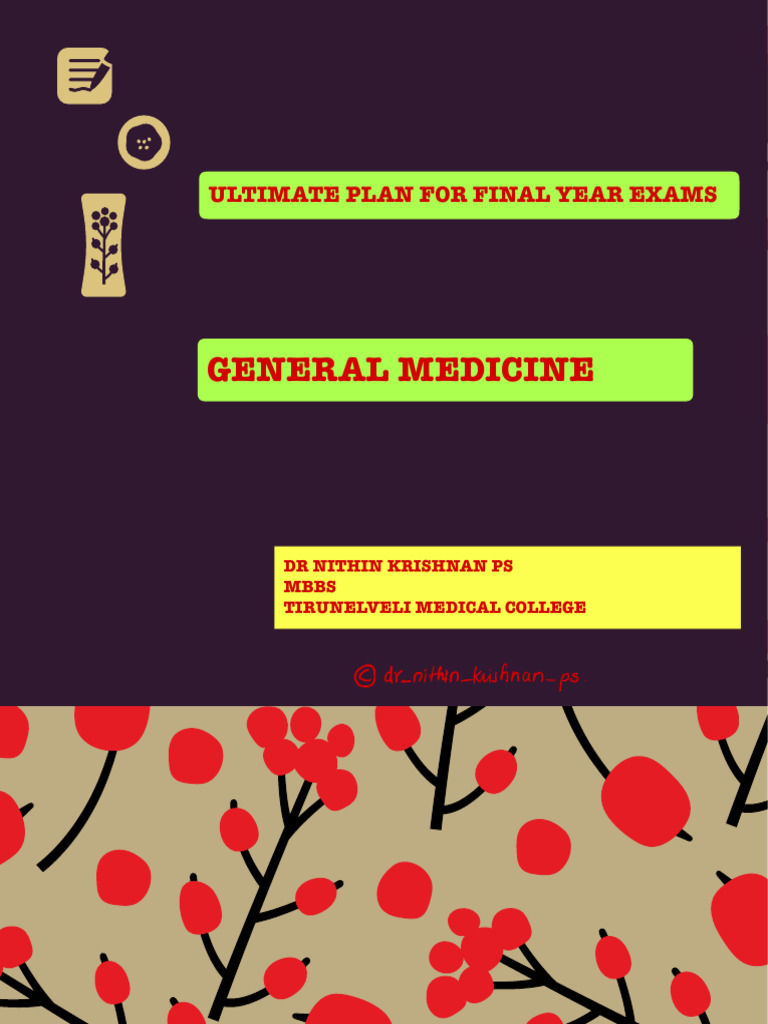 Final Year Medicine Exam Study Guide | PDF | Circulatory System | Heart
