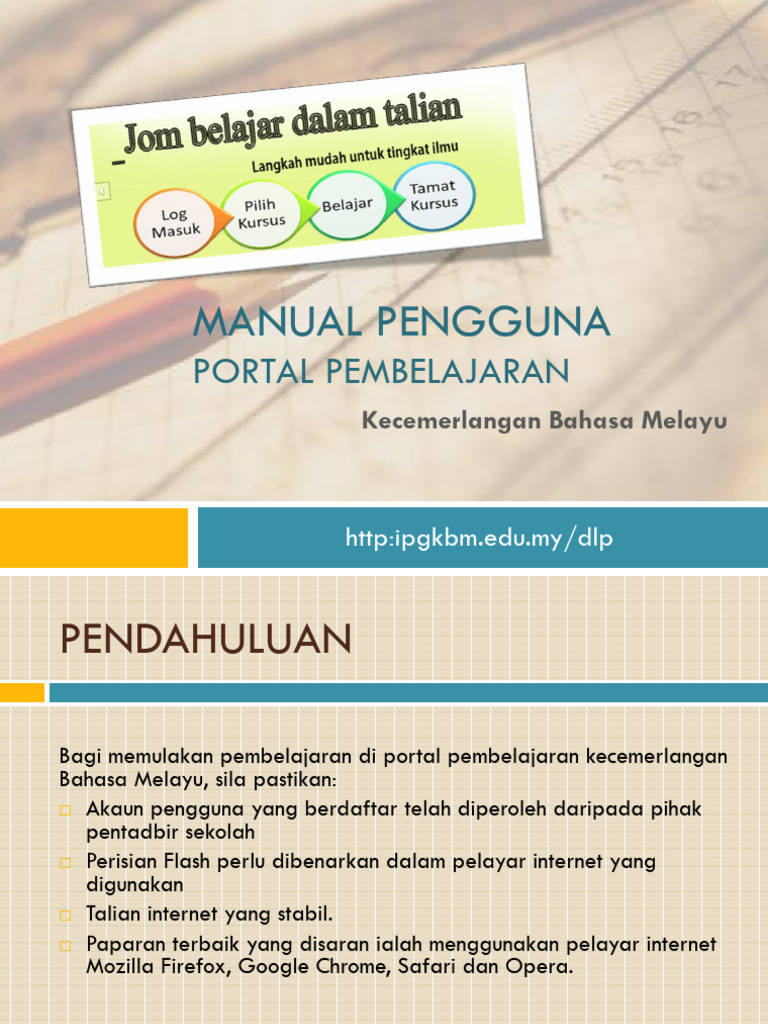 Manual Pengguna Portal DLP | PDF