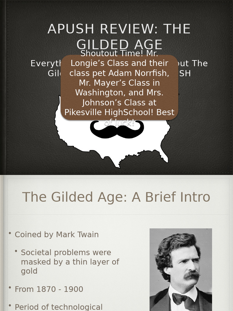 Apush Review The Gilded Age Pdf Economies