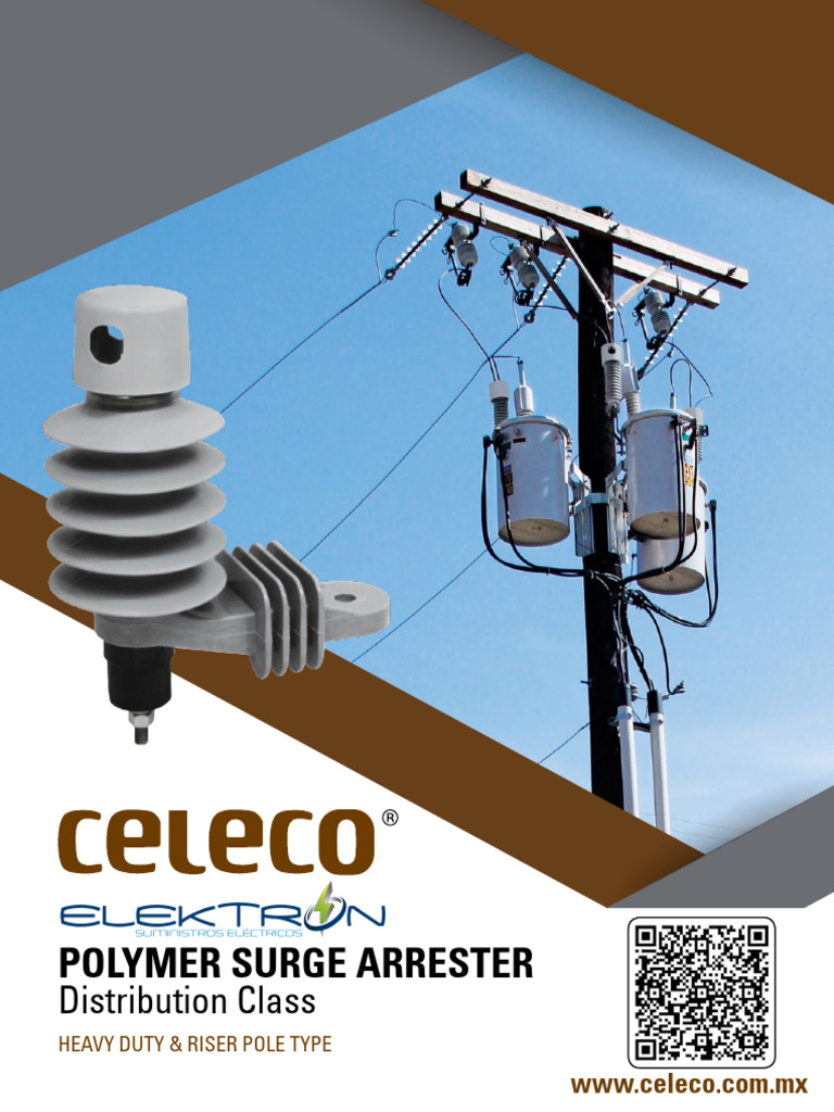 Catálogo Pararrayos CELECO | PDF | Insulator (Electricity) | Transformer