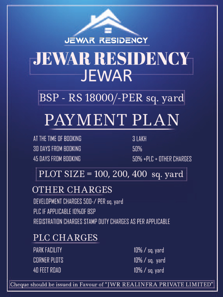 Jewar Residency Plot Payment Plan | PDF