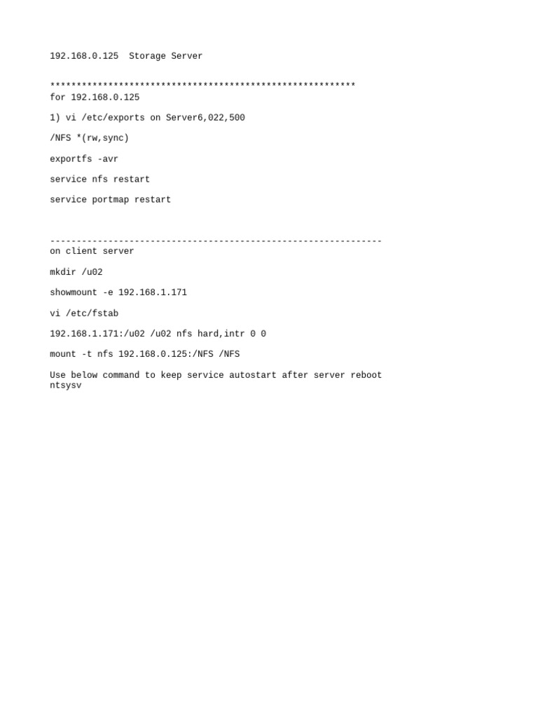 Mount Shared Filesystem | PDF