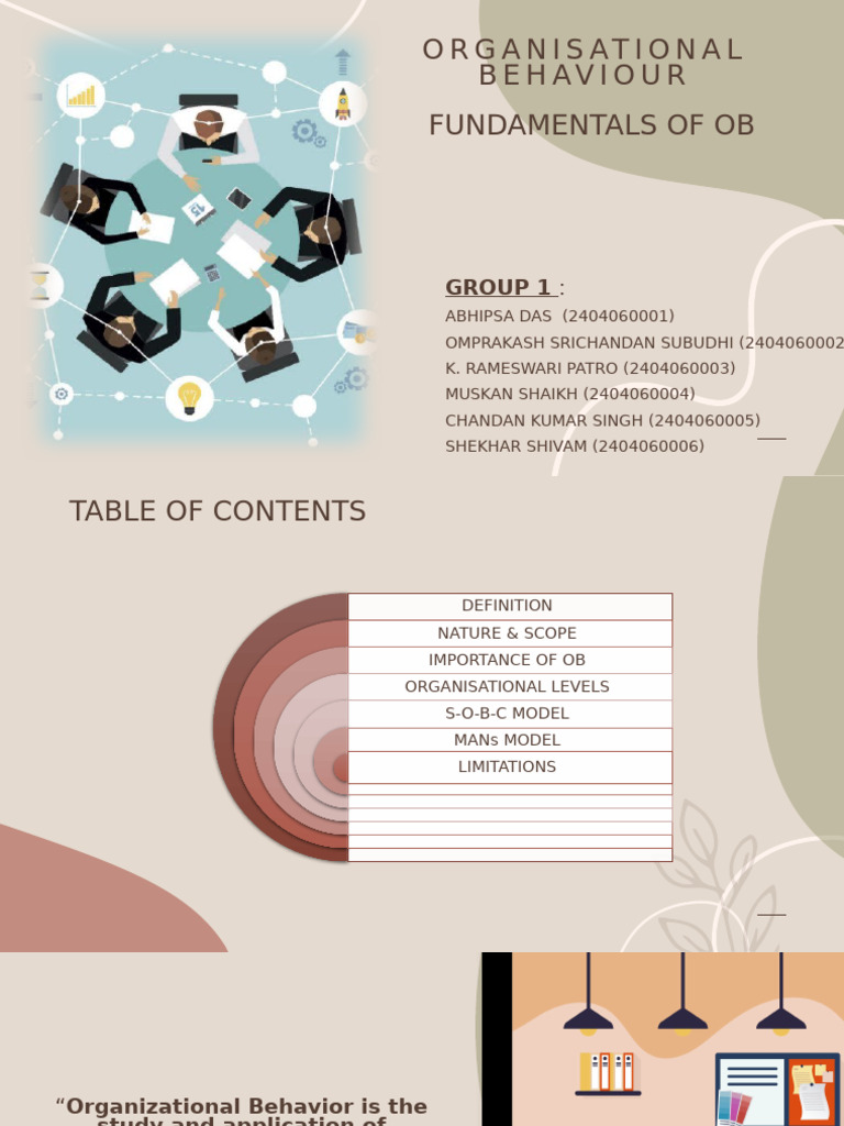 Fundamentals of Ob | PDF | Behavior | Organizational Behavior