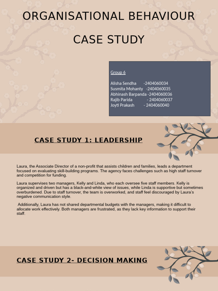 GROUP 6 (Case Study) | PDF | Leadership | Swot Analysis
