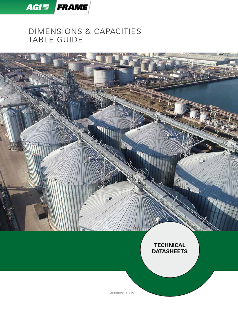 AGI Silo Dimensions & Capacities Guide | PDF | Intensive Farming | Agriculture