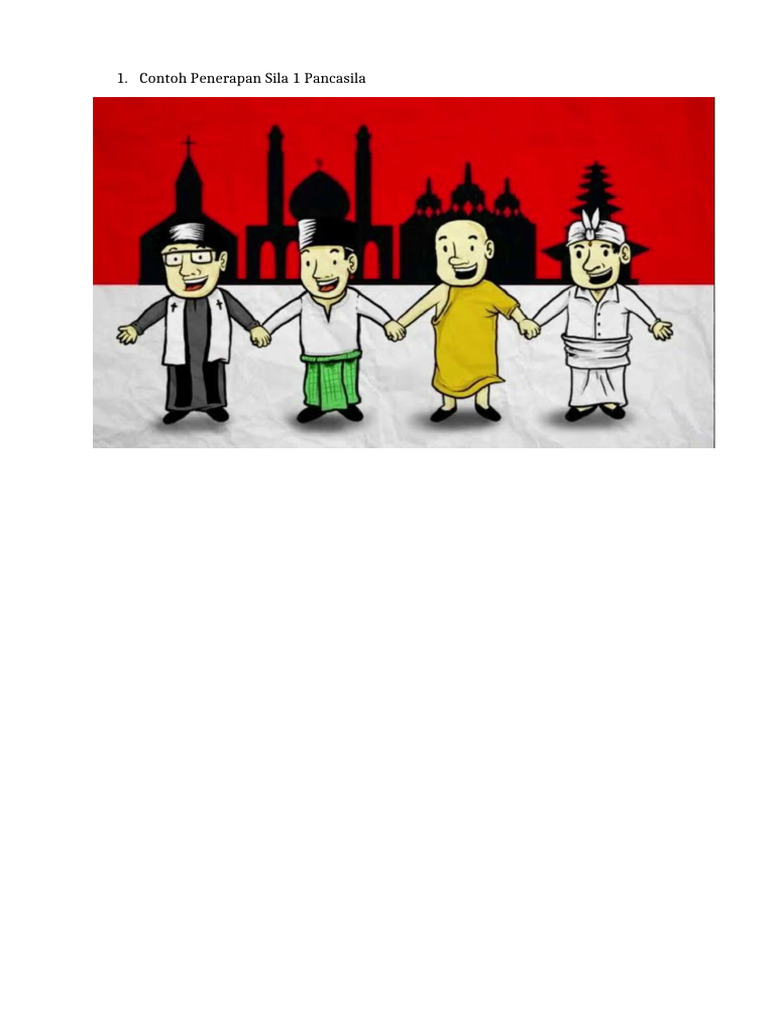 Contoh Penerapan Sila 1 Pancasila | PDF
