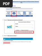 Cadastro de Usuário Externo no SEI | PDF